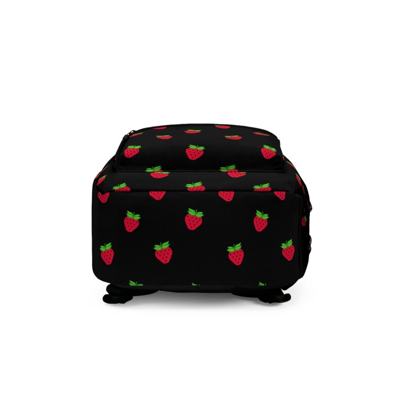Strawberry Backpack, Full-sized Backpack W/water Bottle Pocket - Etsy