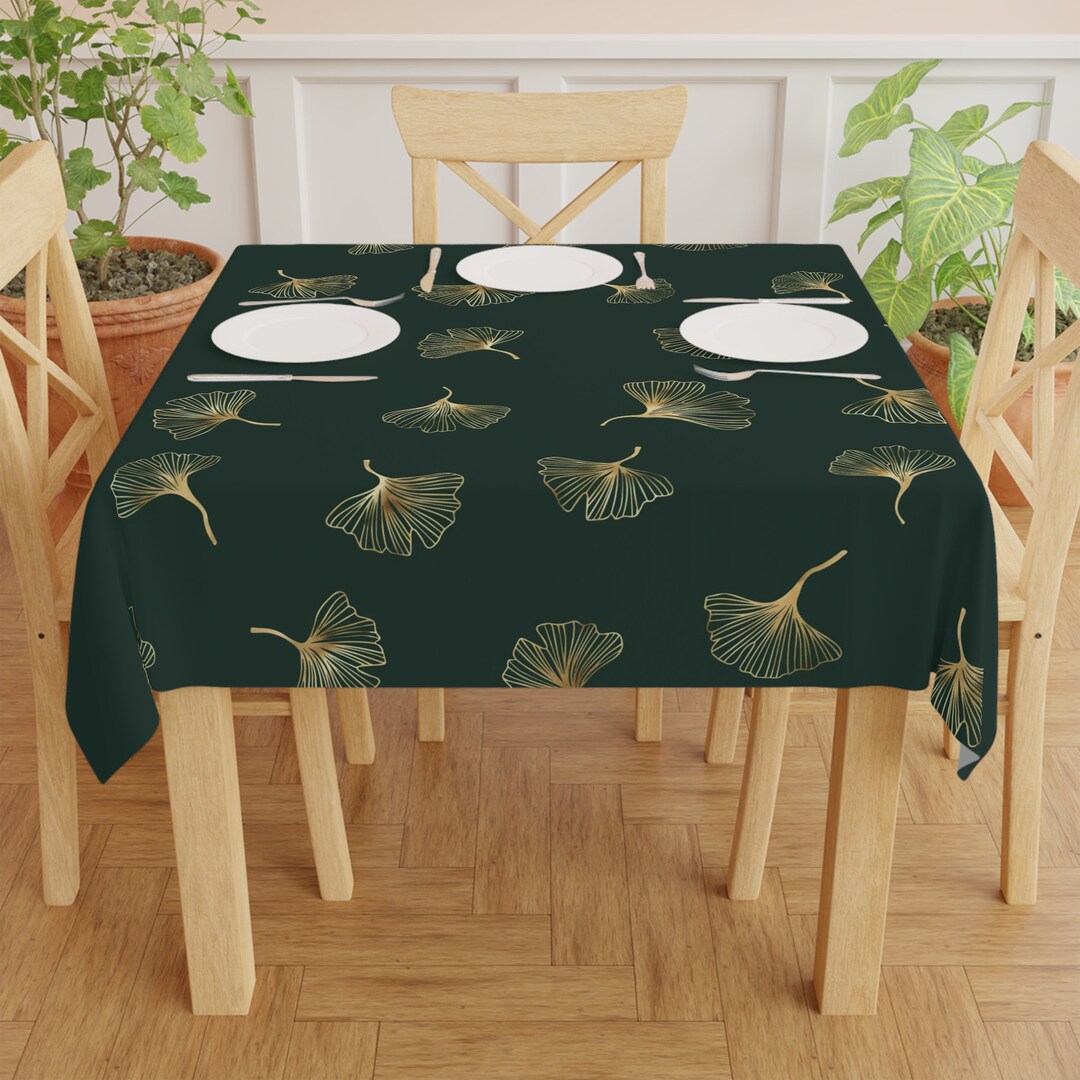 Ginkgo Leaf Square Table Cloth - Etsy