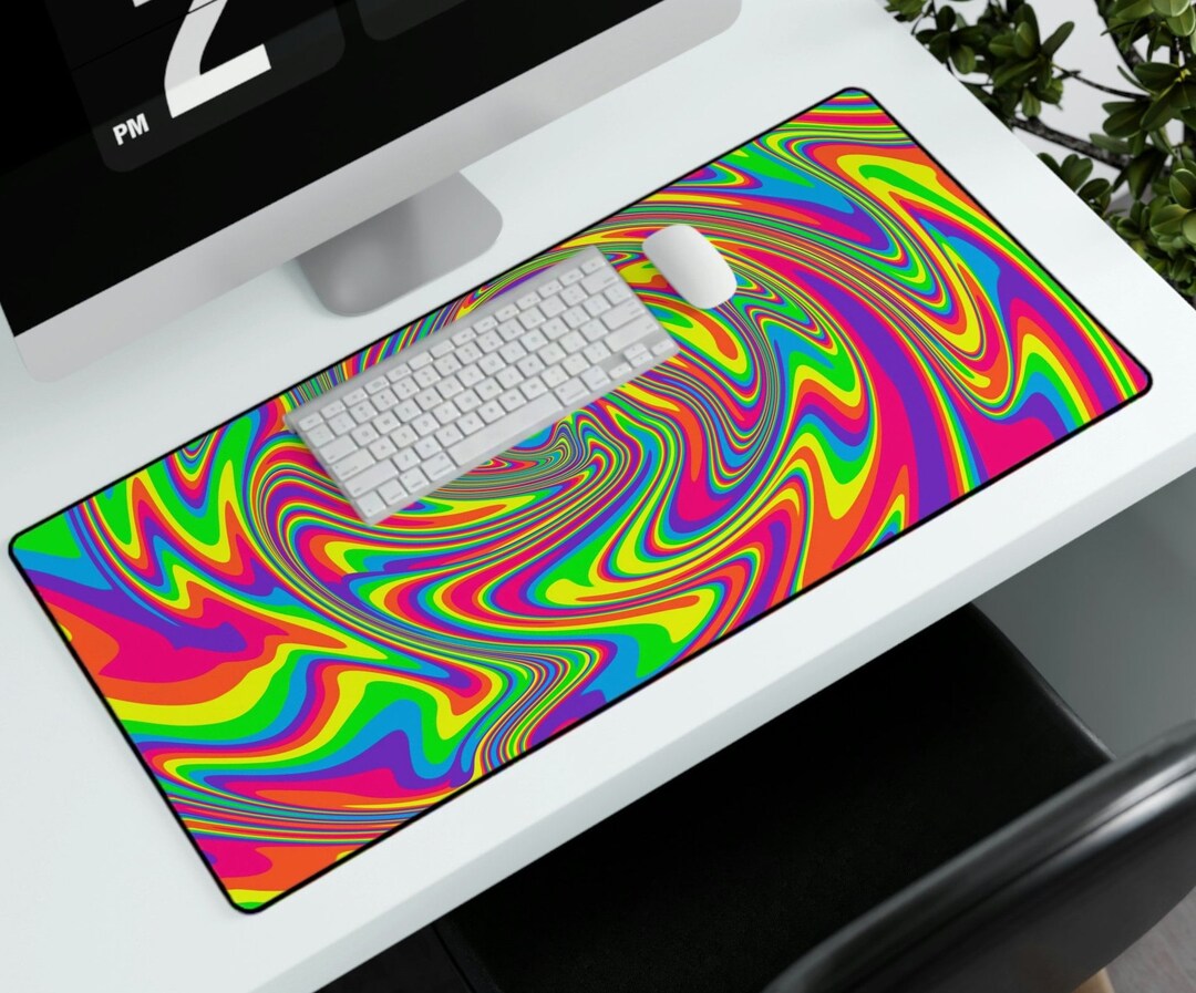 Psychedelic Swirl Desk Mat - Etsy