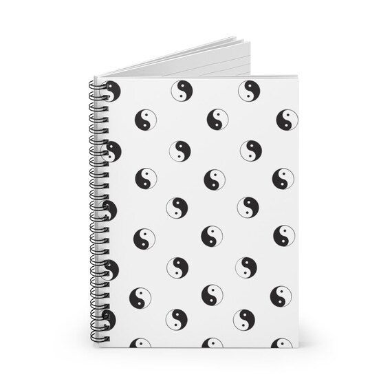 Yin Yang Lined Notebook 6x8 inches - Etsy