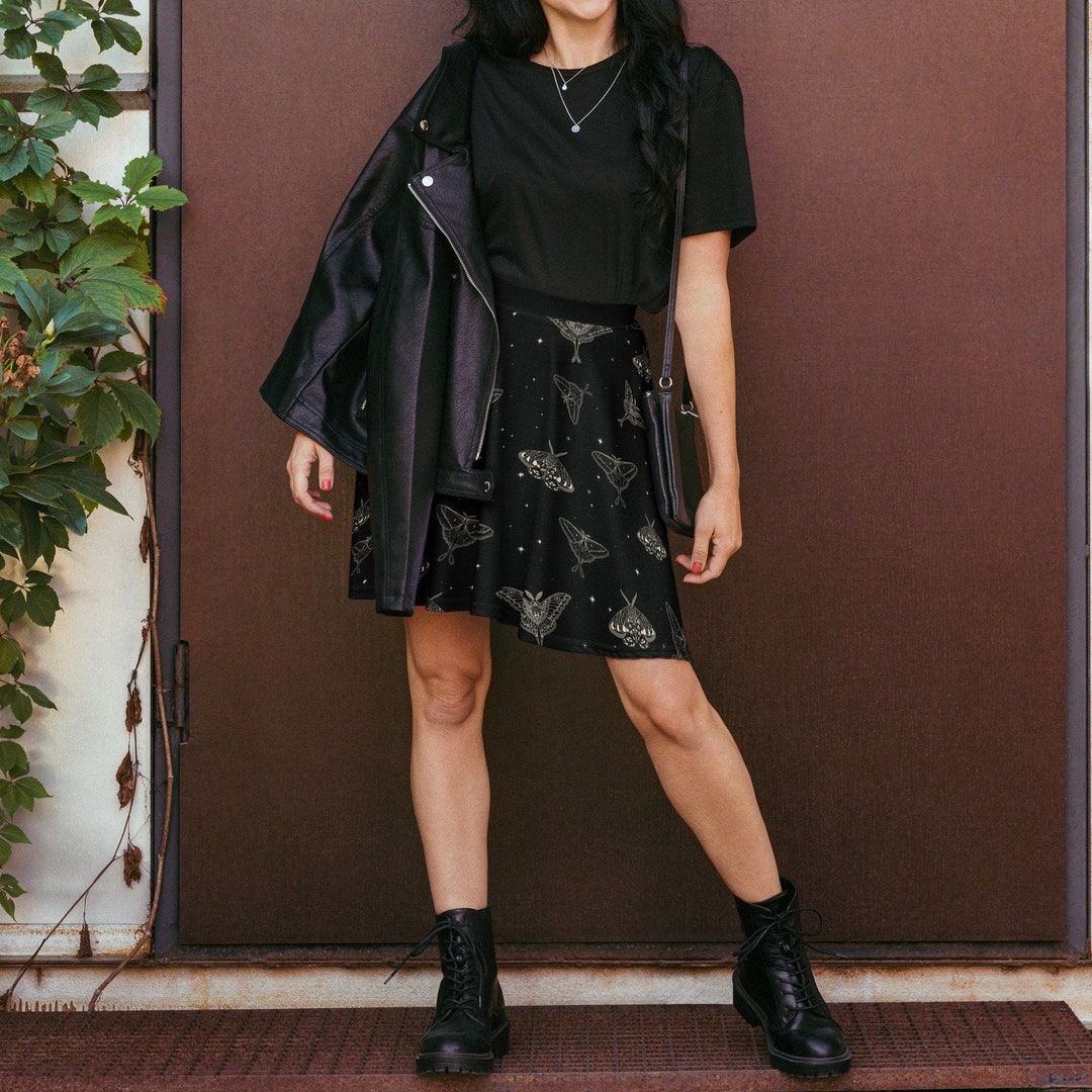 Celestial Moth Skater Skirt - Etsy