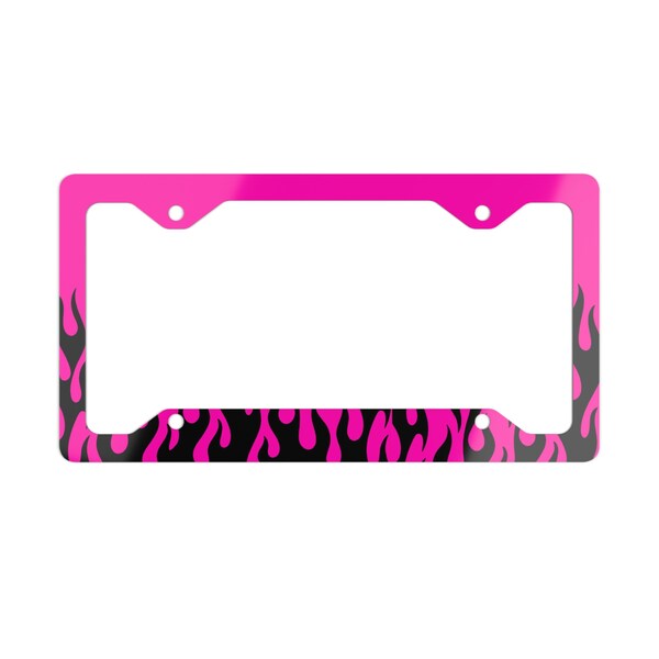 Flame License Plate Frame - Etsy