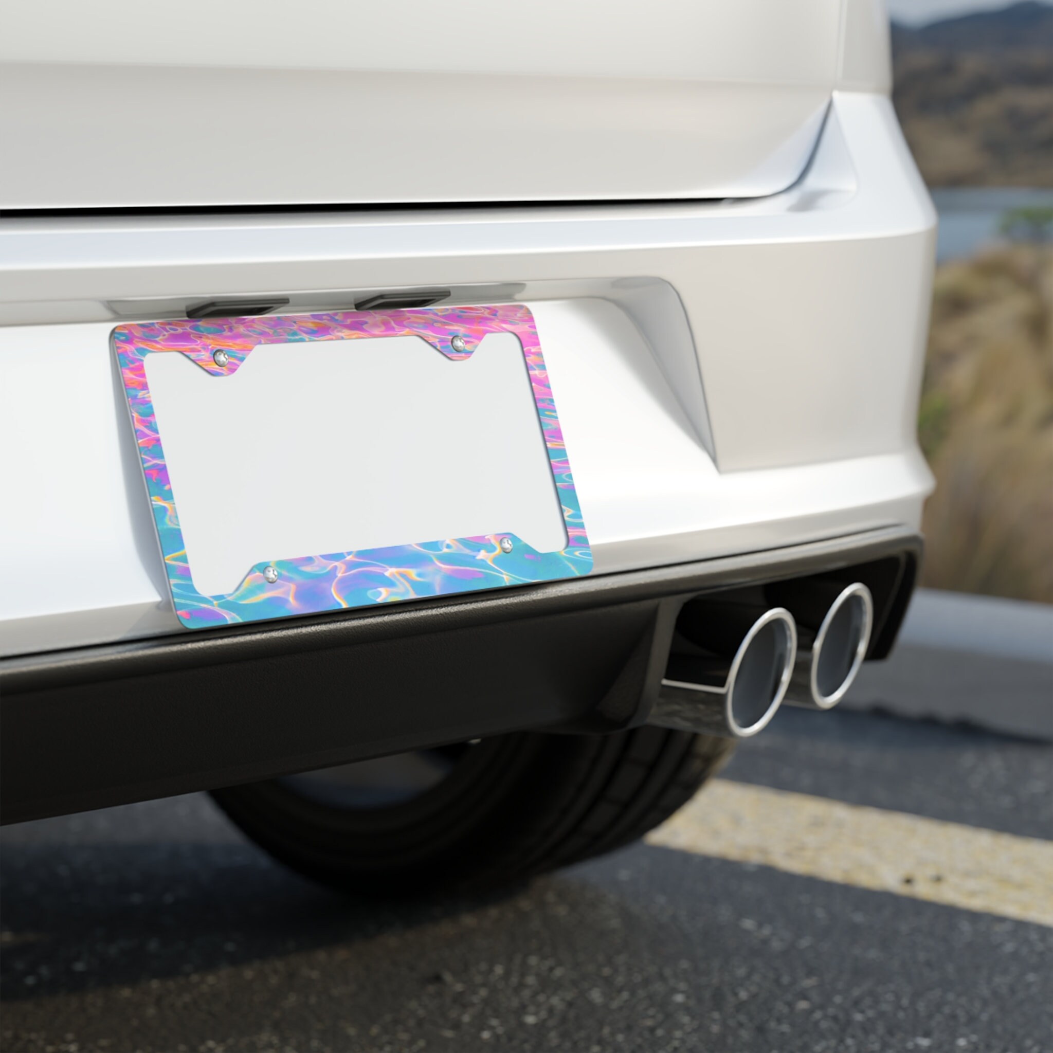Aesthetic Pool License Plate Frame - Etsy