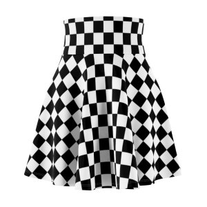Checkerboard Skater Skirt - Etsy