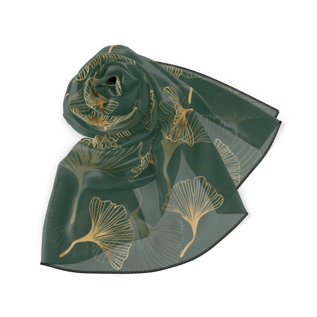 Ginkgo Leaves Scarf - Etsy