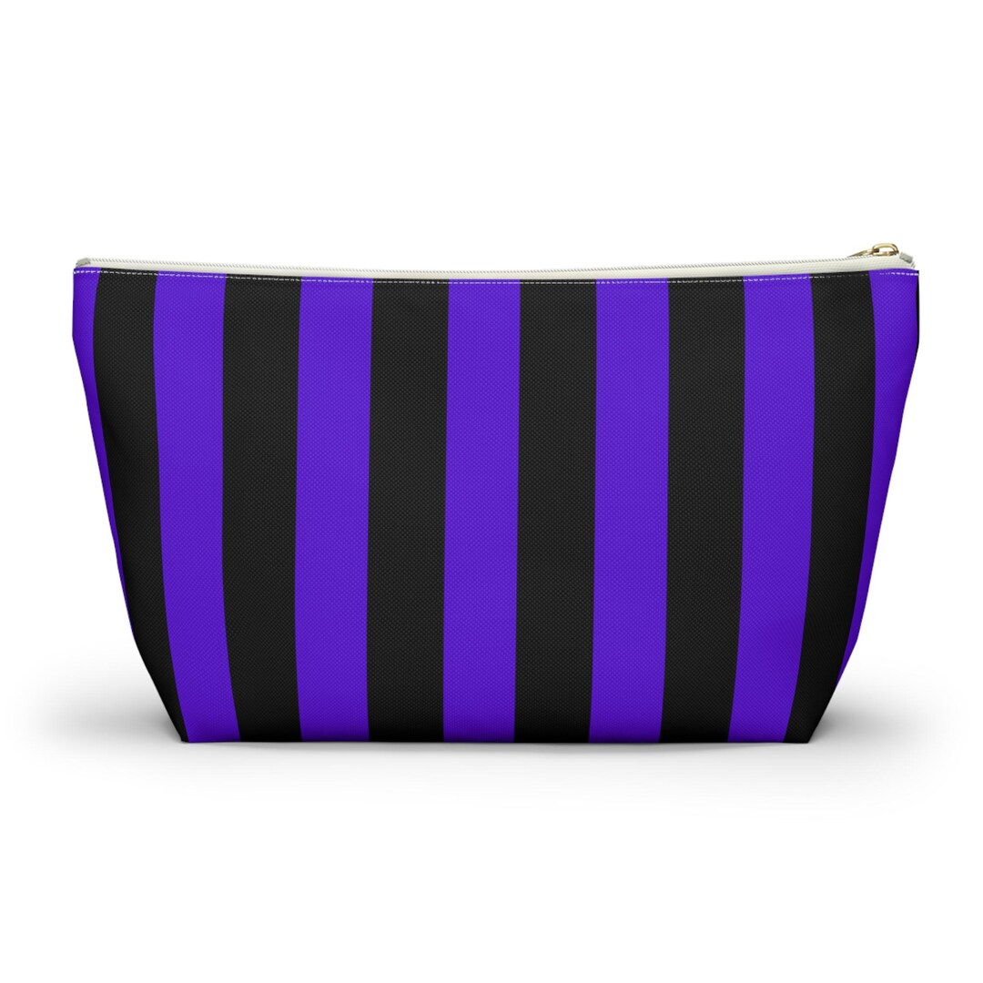 Goth Stripes Pouch, Cosmetic Bag, Pencil Case - Etsy