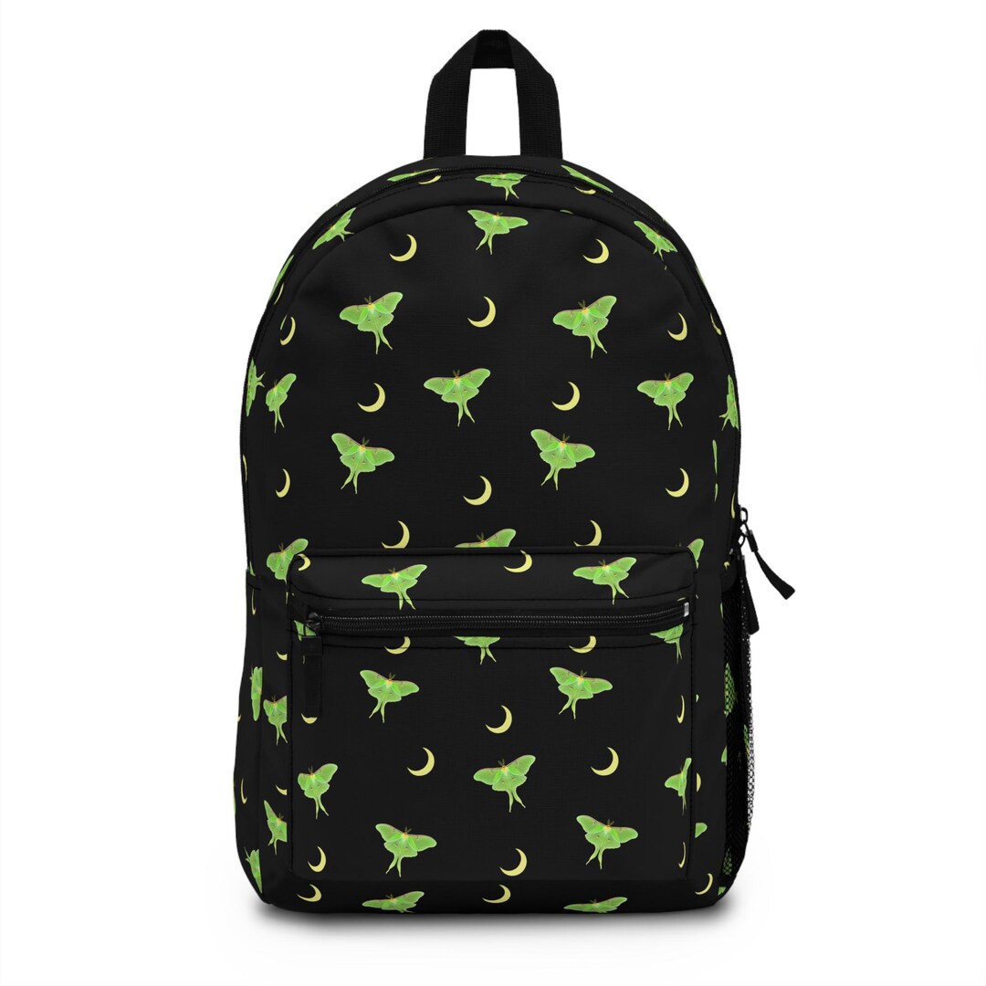Luna Moth Backpack, Full-sized Backpack W/water Bottle Pocket ...