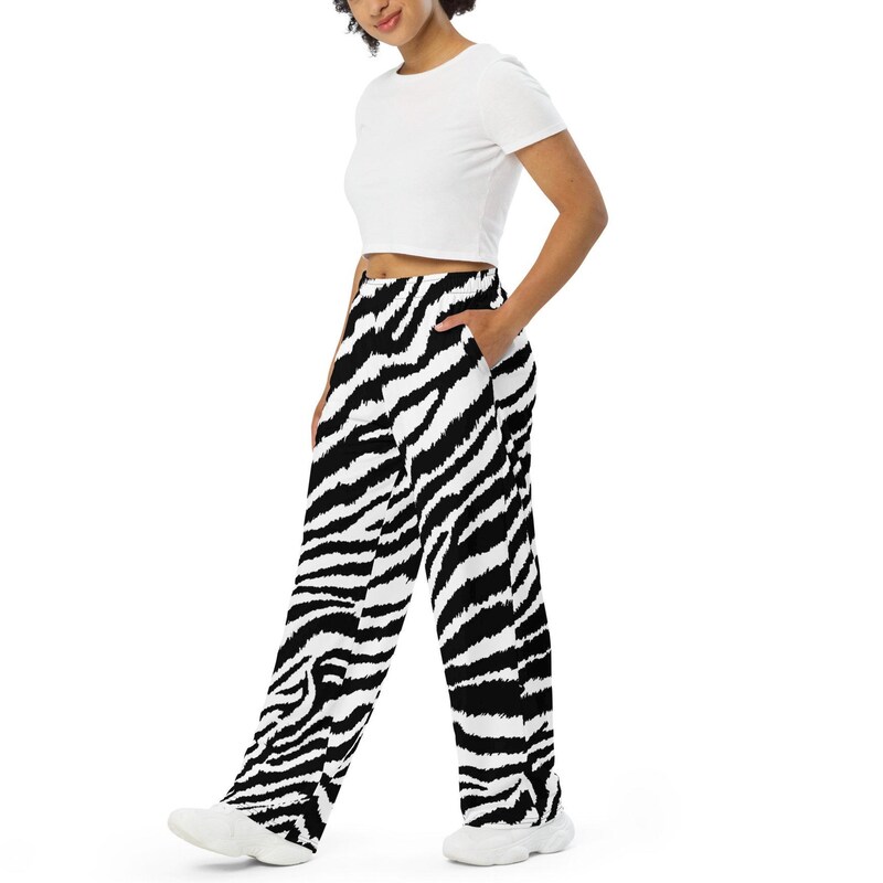 Zebra Print Pants - Etsy