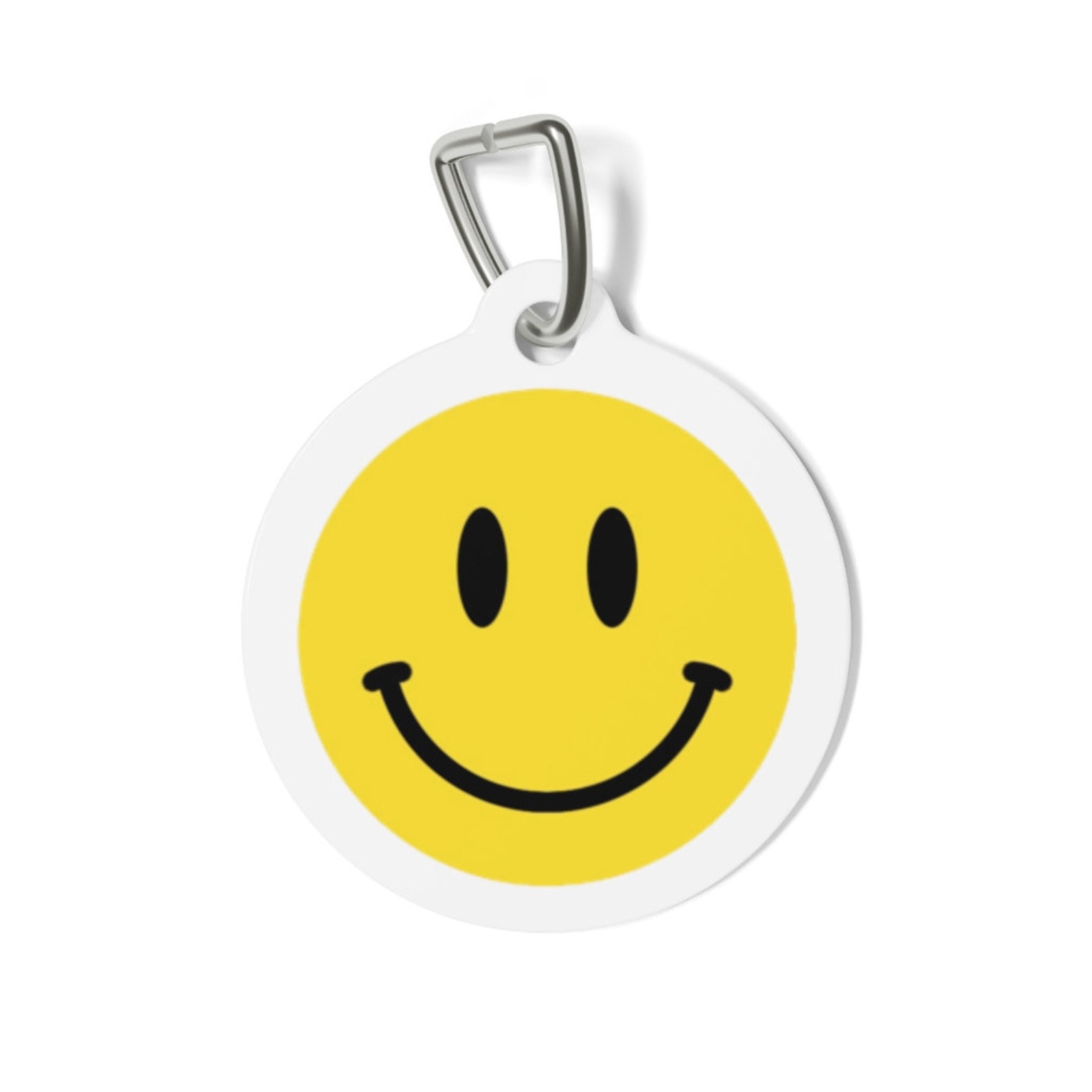 Smiley Face Pet Tag Personalizable | Etsy