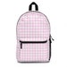 Pink Houndstooth Backpack, Full-sized Backpack W/water Bottle Pocket - Etsy
