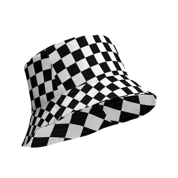 Checkerboard Bucket Hat - Etsy