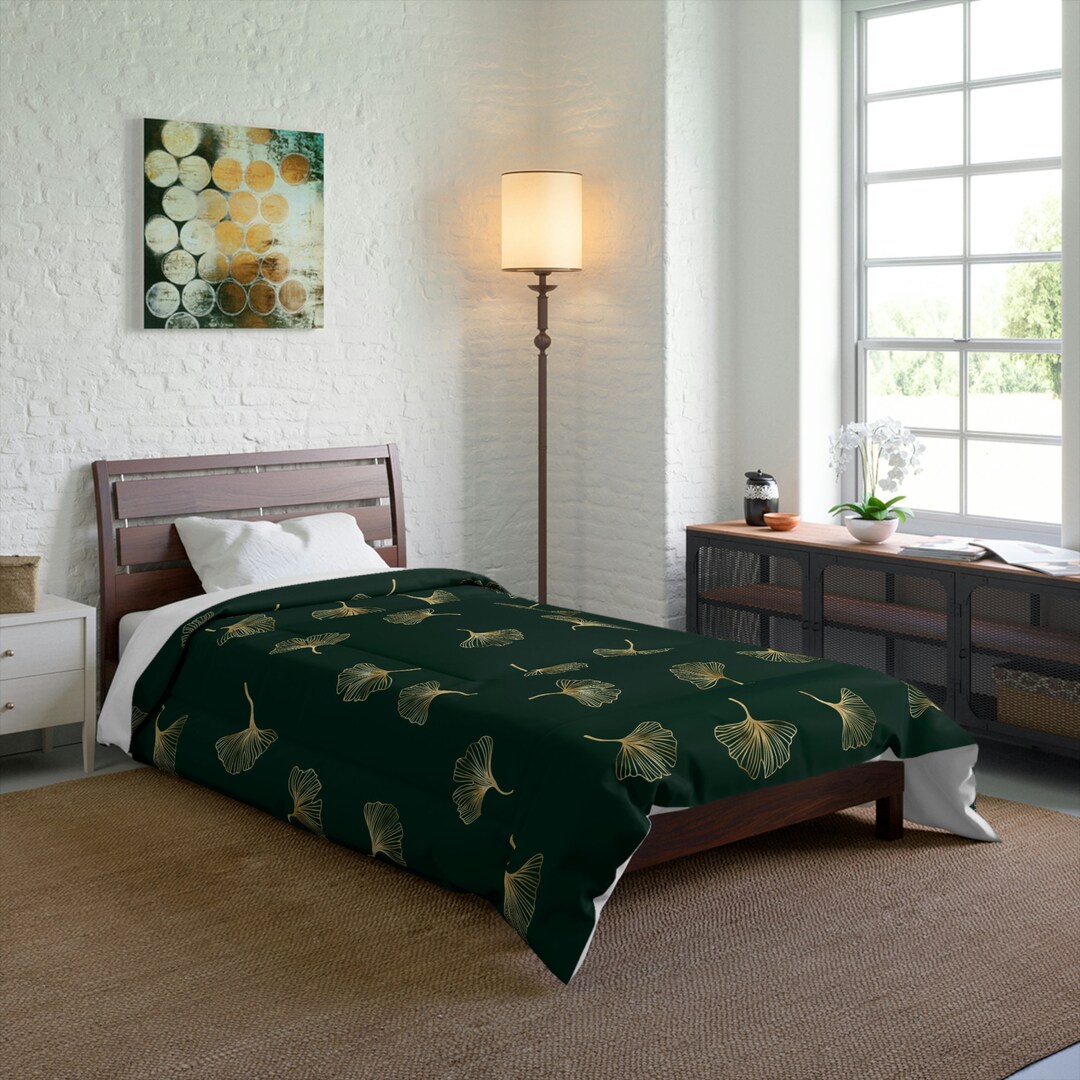 Ginkgo Leaf Comforter - Etsy