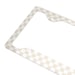 Beige Checker License Plate Frame - Etsy