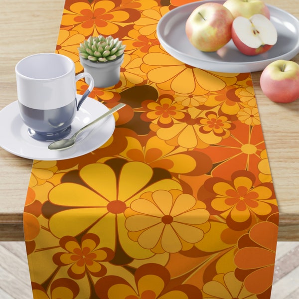 Floral Table Runner - Etsy