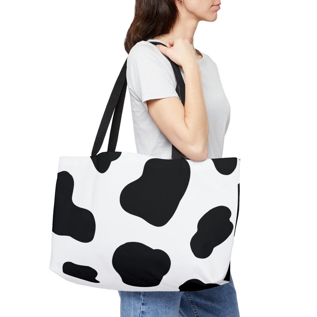 Cow Print Tote Bag, Shopping Bag, Book Bag - Etsy