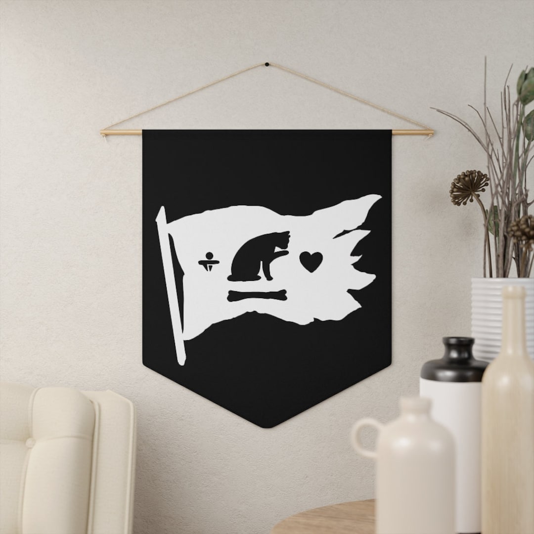 Cat Pirate Flag Wall Hanging - Etsy