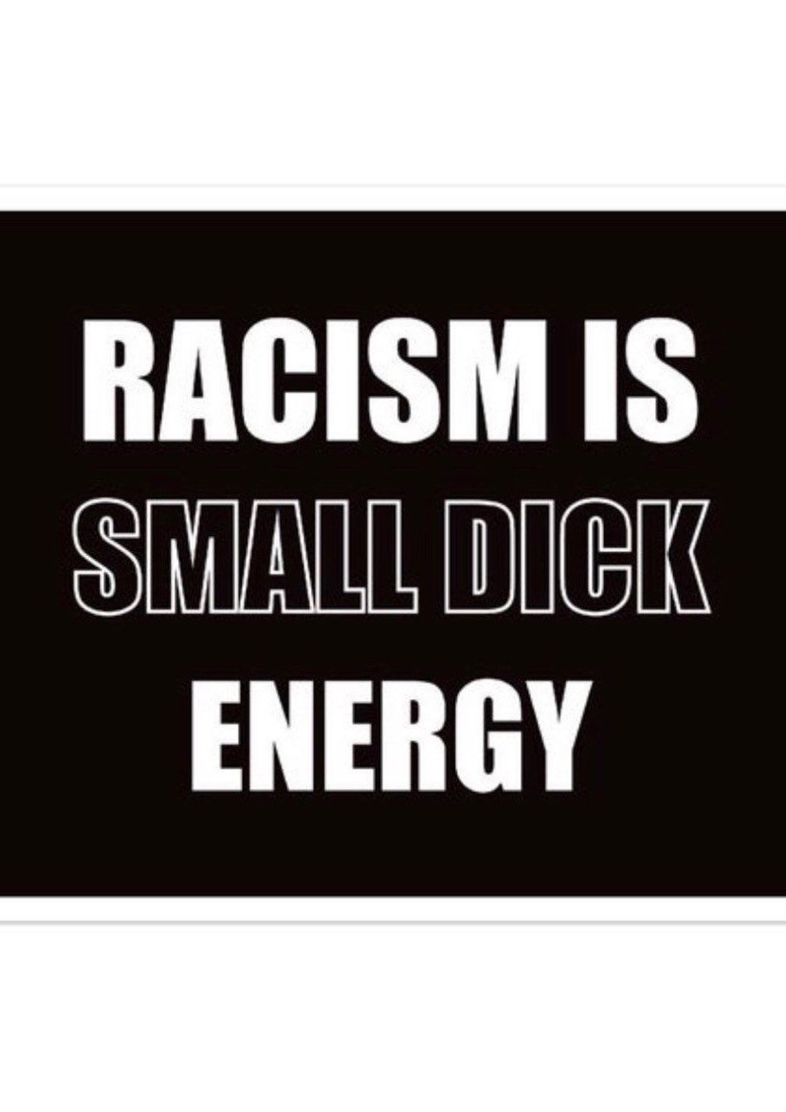 Anti Racism Sticker Vinyl Sticker | Etsy