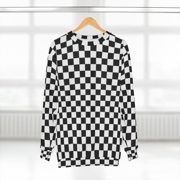 Checkerboard Sweater - Etsy