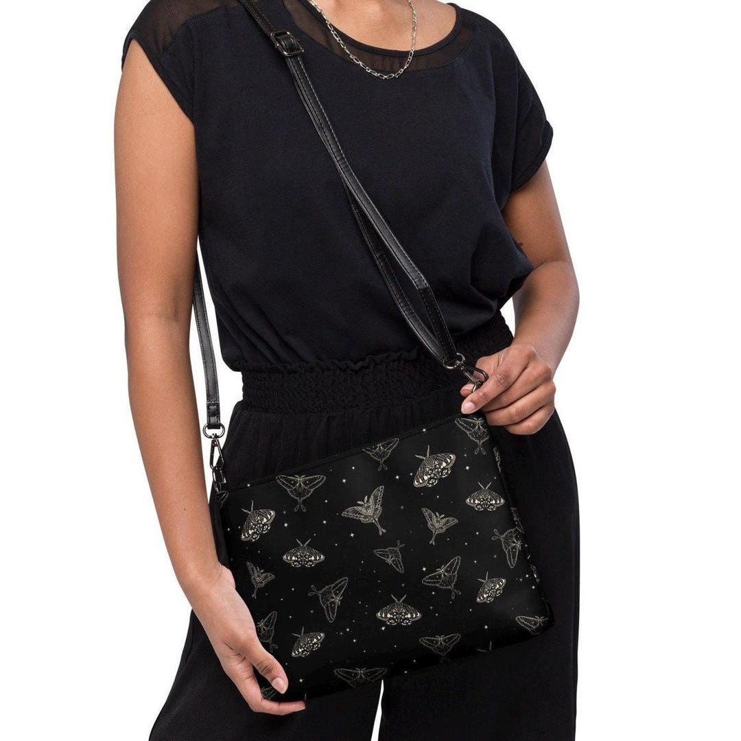 Celestial Moth Crossbody Bag/wristlet - Etsy