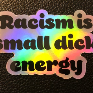 Holographic Anti Racism Sticker - Etsy