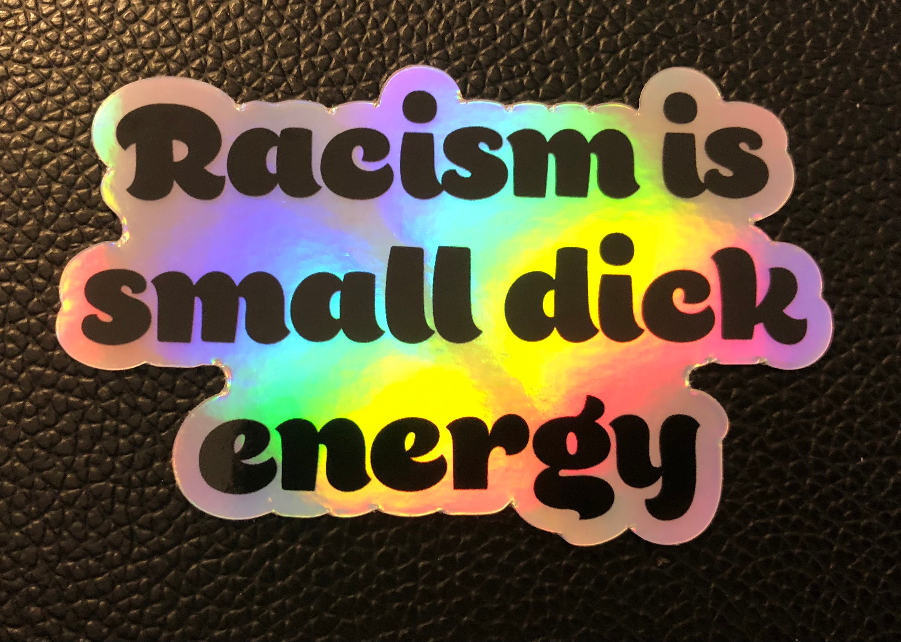 Holographic Anti Racism Sticker | Etsy