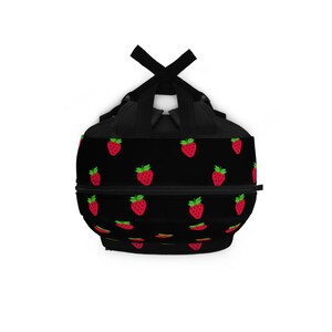 Strawberry Backpack, Full-sized Backpack W/water Bottle Pocket - Etsy