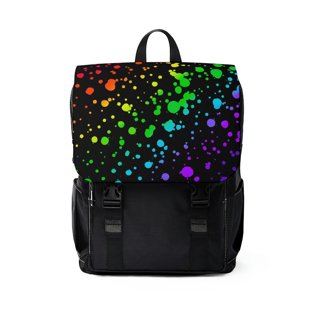 Paint Splatter Backpack Purse - Etsy