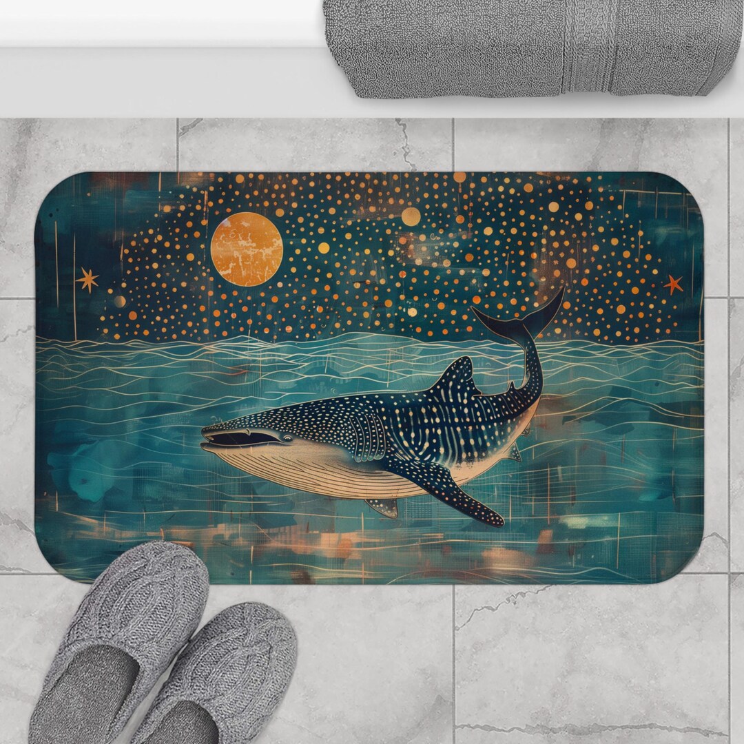 Whale Shark Microfiber Bath Mat - Etsy