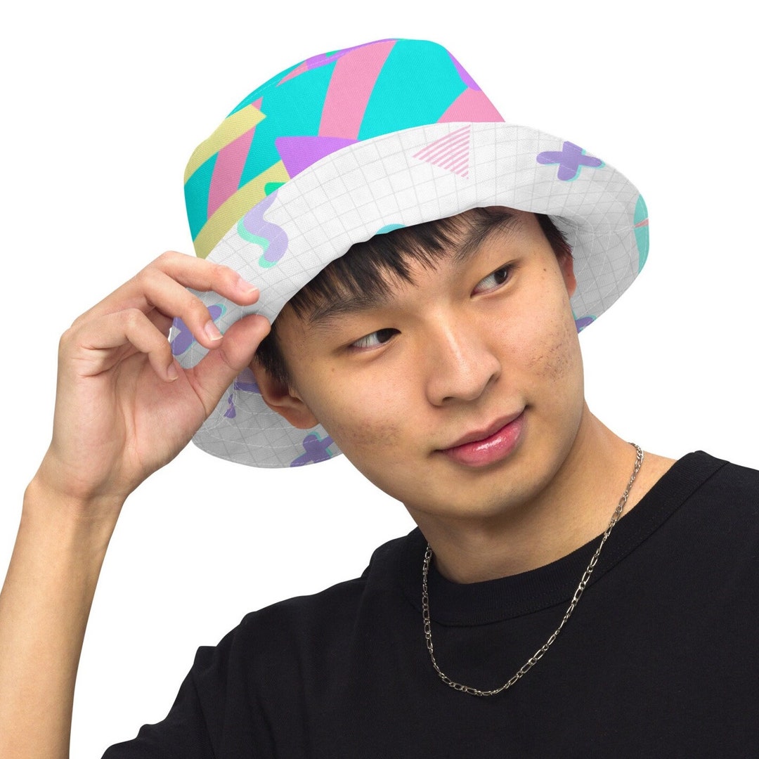 Vaporwave Reversible Bucket Hat - Etsy