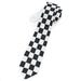 Checkered Necktie: Black and White Pattern - Etsy