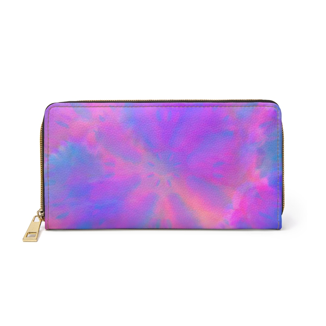 Neon Tie Dye Wallet, Faux Leather Wallet - Etsy