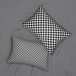 Checkerboard Lumbar Pillow - Etsy