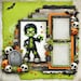 Zombie Halloween Digital Scrapbook Page – 12x12 Printable Spooky Layout ...