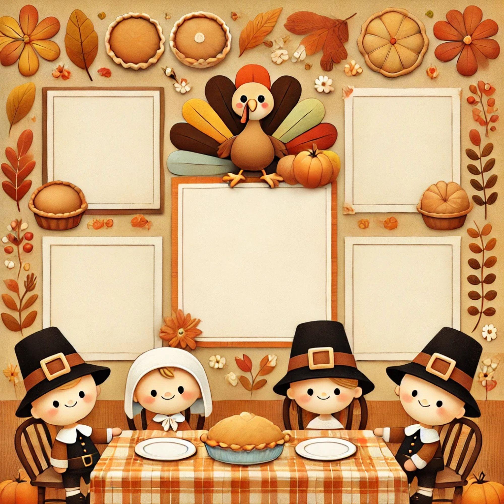 Thanksgiving Digital Scrapbook Page – 12x12 | Instant Download | A1asco ...