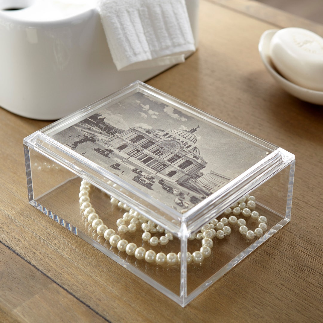 Acrylic Photo Frame Lid Box Holds a 5"x7" or 4"x6" Photo FREE SHIPPING ...