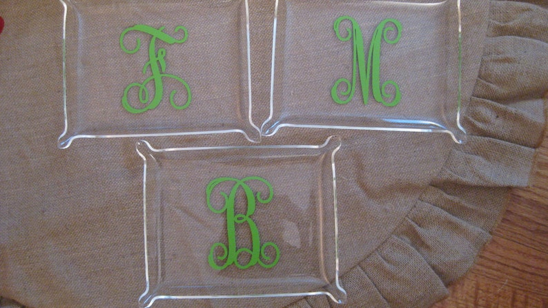 Monogrammed Acrylic Tray - Etsy