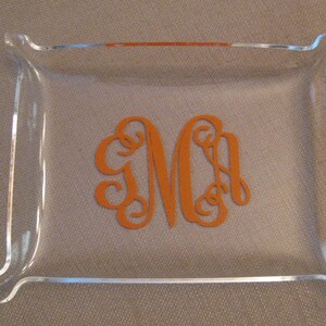Monogrammed Acrylic Tray - Etsy