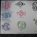 Mailbox DECAL Free Shipping Monogram Waterproof Vinyl Decals for Your ...