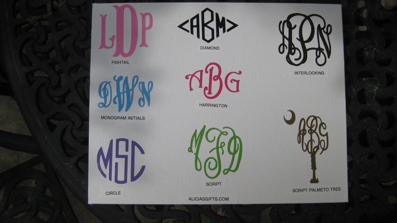 Mailbox DECAL Free Shipping Monogram Waterproof Vinyl Decals for Your ...