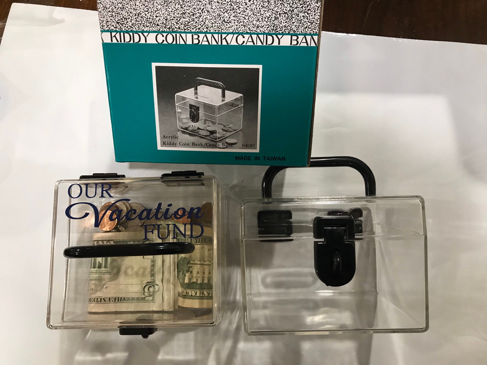 Personalized kids coin bank or candy container | Etsy