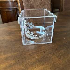 Quinceanera Crown or Tiara Display Box - Beautiful Sturdy Acrylic Box ...