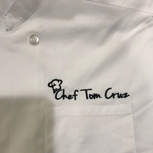 Monogrammed Chef Jacket in Any Font - Etsy