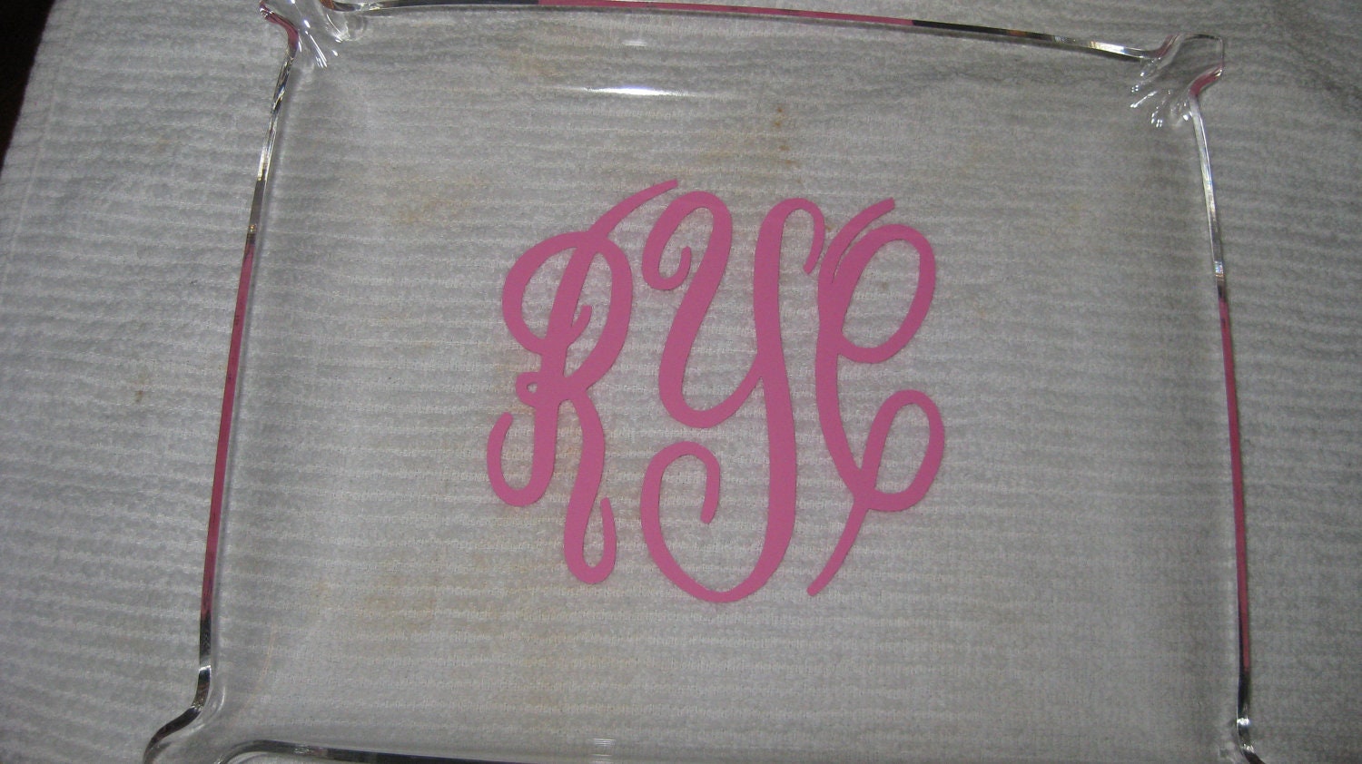 Monogrammed Acrylic Trays | Etsy