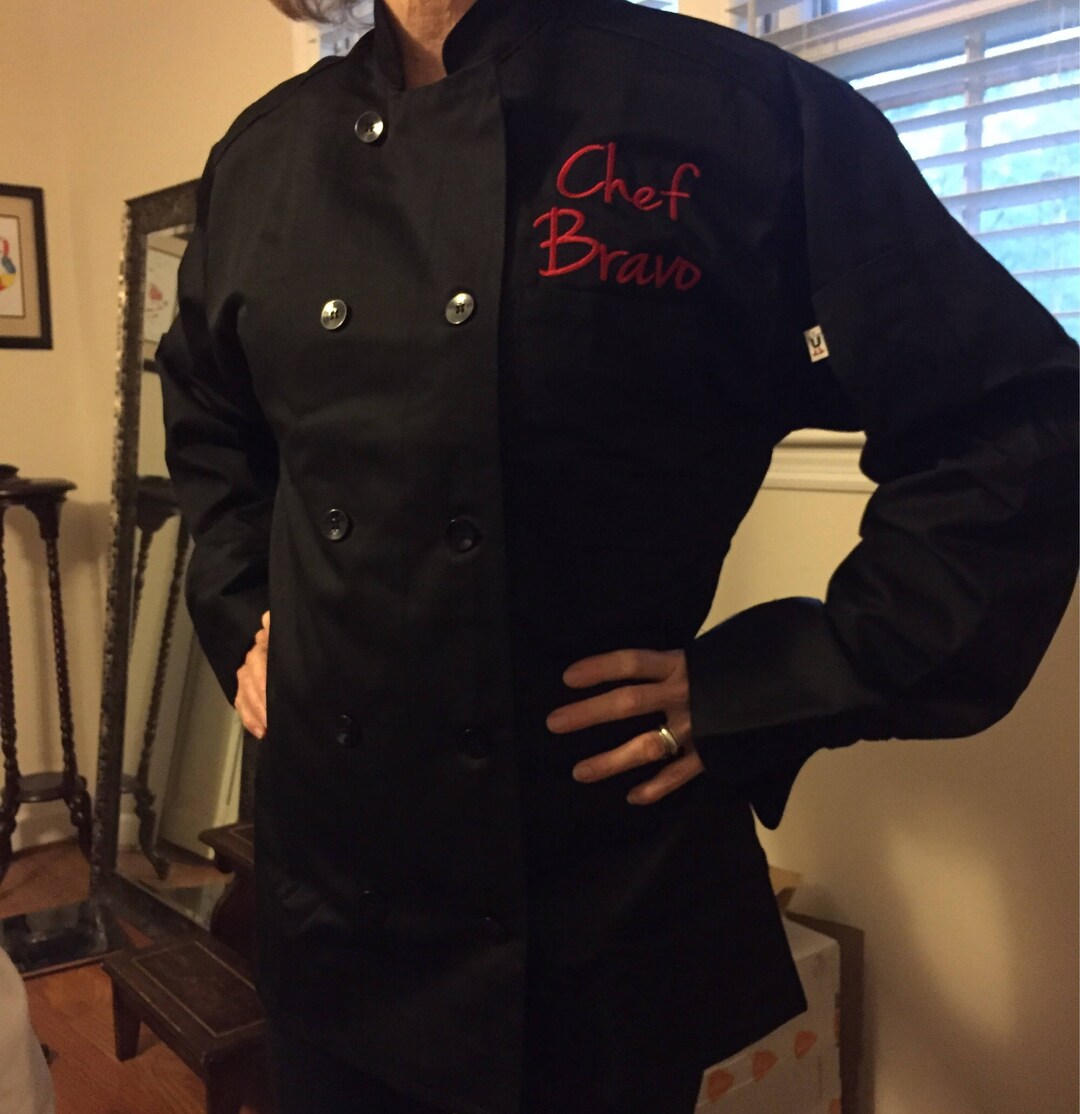 Monogrammed Chef Jacket in Any Font - Etsy