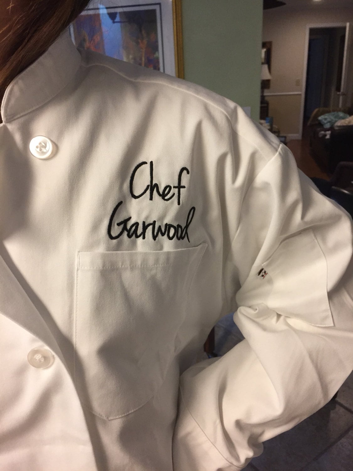 MONOGRAMMED Chef Jacket in Any Font | Etsy