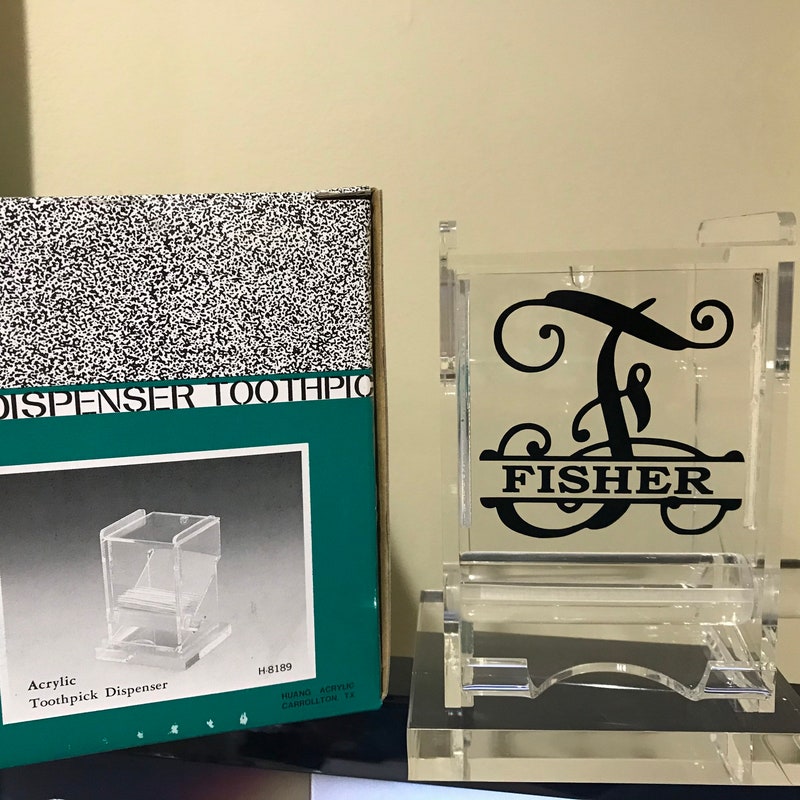 Personalized Toothpick Holder - Etsy