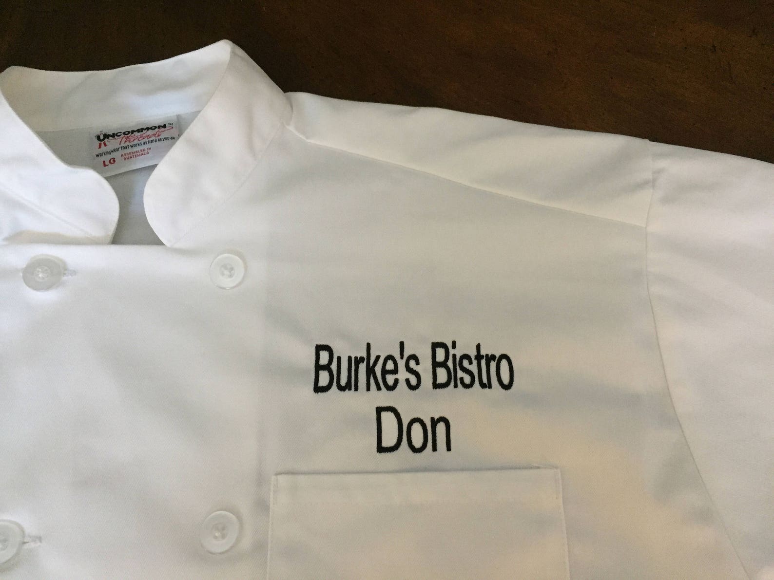 MONOGRAMMED Chef Jacket in Any Font - Etsy