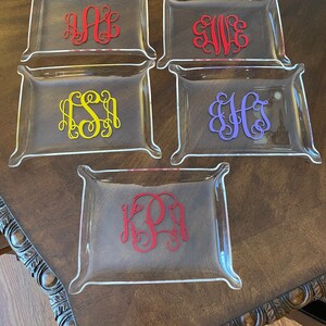 Monogrammed Acrylic Tray - Etsy