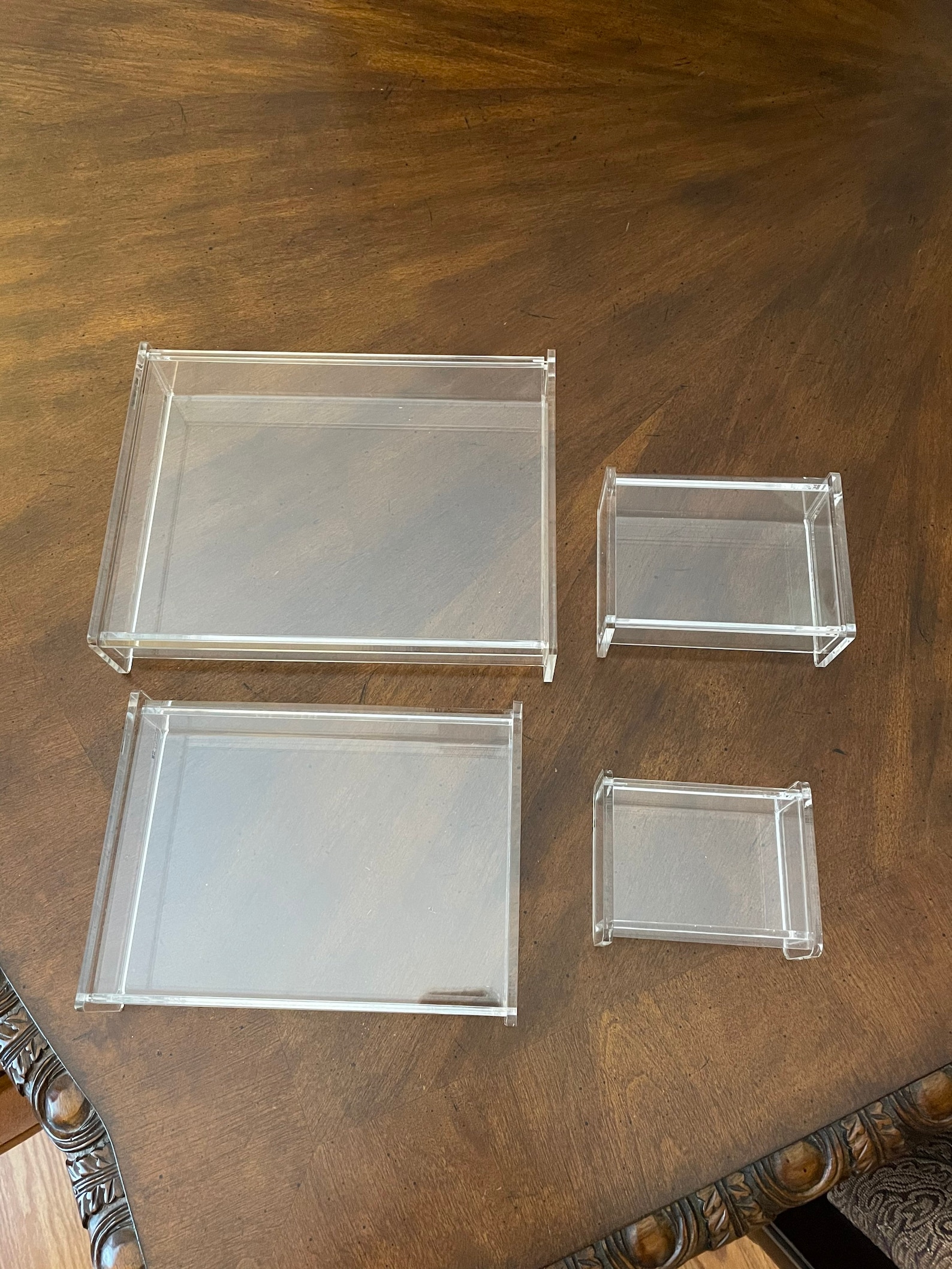 Monogrammed Acrylic Box With Hinged Lid | Etsy