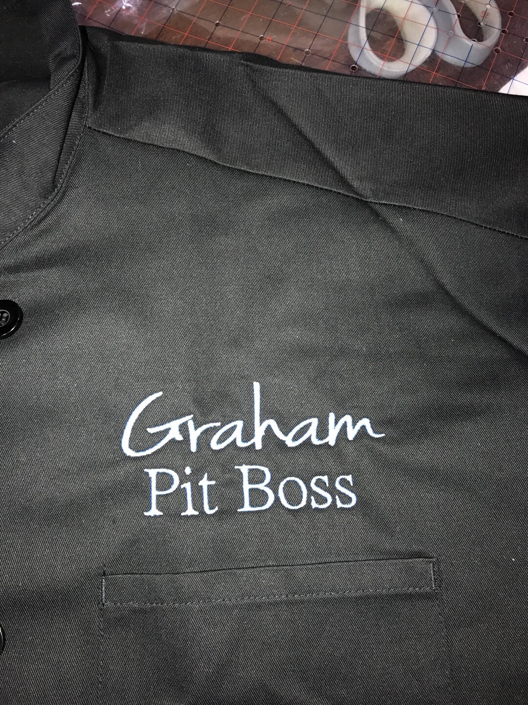 MONOGRAMMED Chef Jacket in Any Font - Etsy